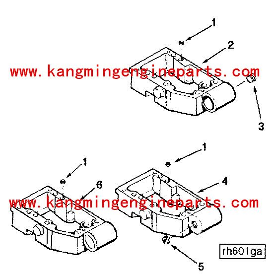 KTA38 engine parts 3202193 housing, rocker lever