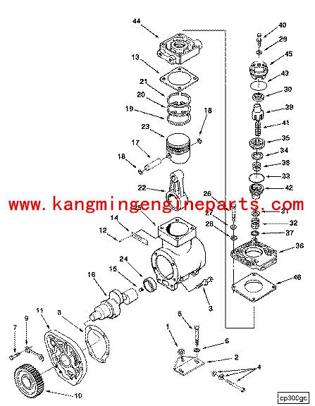 Engine parts 3018151 rod compressor connecting